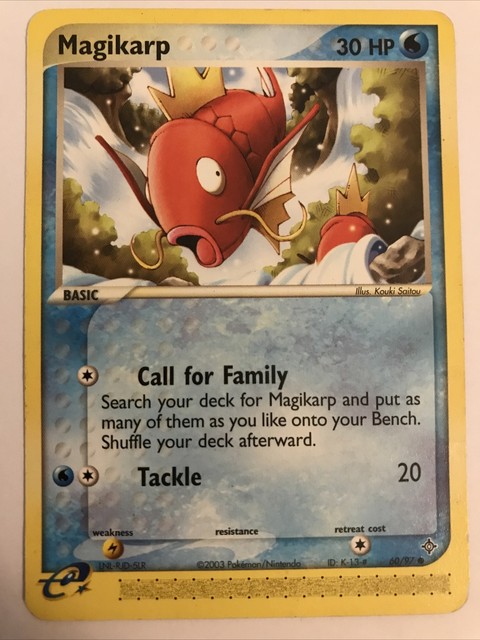 Pokémon TCG Magikarp EX Dragon 60/97 Reverse Holo Common for sale ...