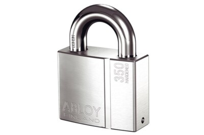 Abloy Sentry PL350/25B Hardened Steel Padlock w/ 2 Keys, Chrome Finish ...