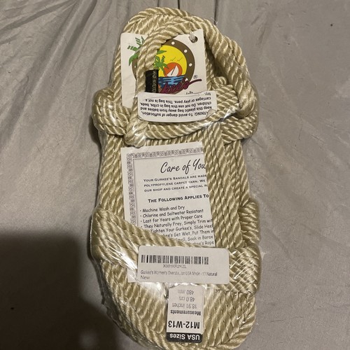 Gurkees Original Rope Sandals Women’s size 13Woven Slingback Made In ...