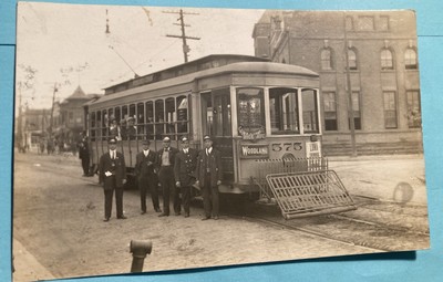 LUNA AMUSEMENT PARK CLEVELAND TROLLEY CAR WOODLAND AVE FERRIS WHEEL ...