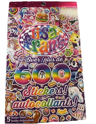 LISA FRANK Sticker Book Over 600 Stickers NEW unicorn animals colorful ...