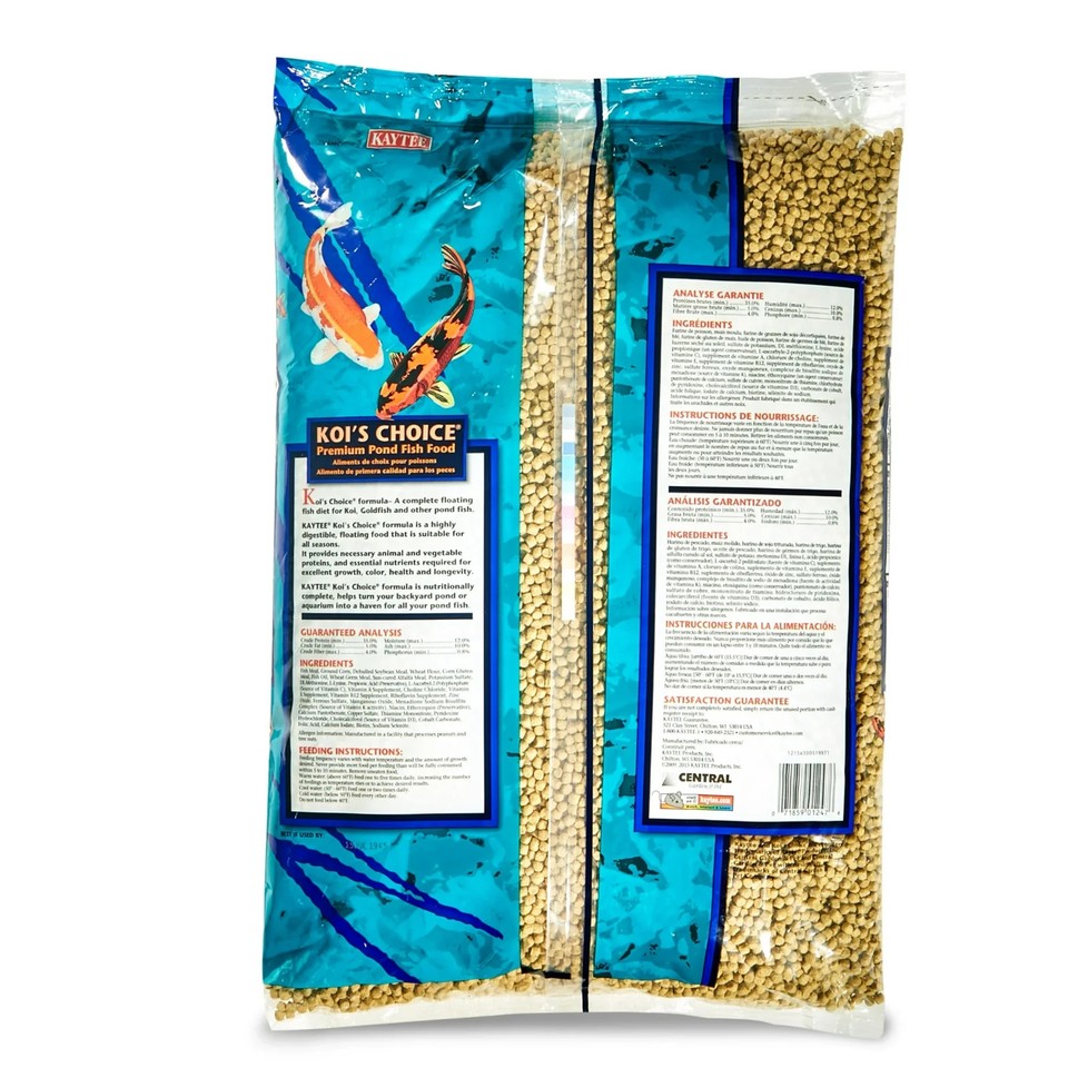 Kaytee Koi's Choice Koi Floating Fish Food 10 Lbs x 2 pack | eBay