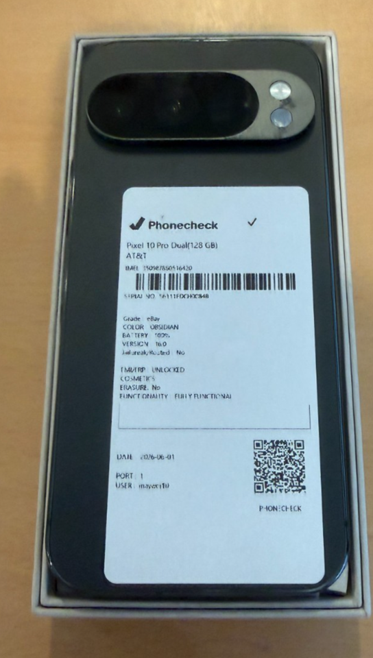 Google Pixel 10 Pro - 128GB Obsidian AT&T ***READ CONDITION FIRST*** | eBay
