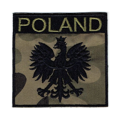 1700 WW2 POLISH WHITE EAGLE PATCH 3,5INCH POLAND MILITARY FORCES BLACK ...