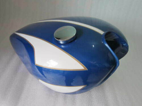 Fit For Triumph T160 Trident Blue And White Painted Steel Gas Fuel ...