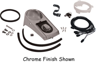 CHROME GAS TANK CENTER DASH CONSOLE 96-99 HARLEY DYNA FXDWG SOFTAIL ...