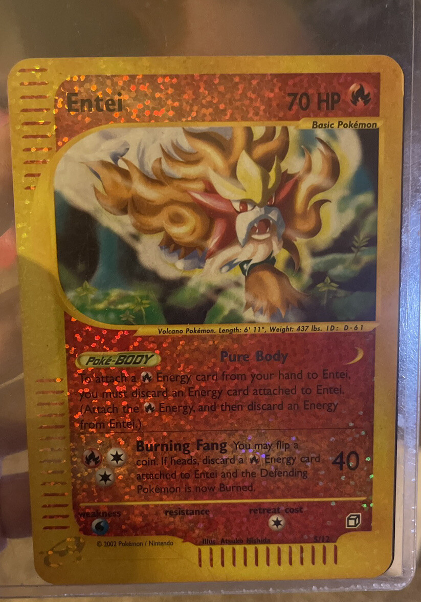 2002 Pokemon Entei Box Topper Rare Holo Card NM Mint Promo | eBay