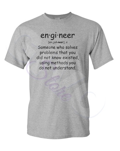 Engineer T Shirt Quote Tee Funny Engineering Student T-Shirt Christmas ...
