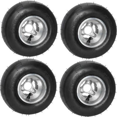 4X Racing Go-Kart 5 Front Wheels 10x4.50-5 slick Tire Drift Cart Buggy ...