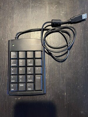 Targus PAUK10U Wired USB NUM PAD Numeric Keyboard Black / Black ...