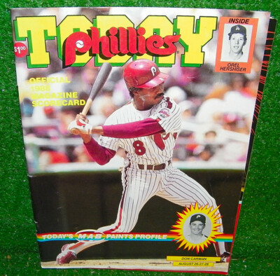 1988 Philadelphia Phillies Official Magazine Scorecard Yearbook ...
