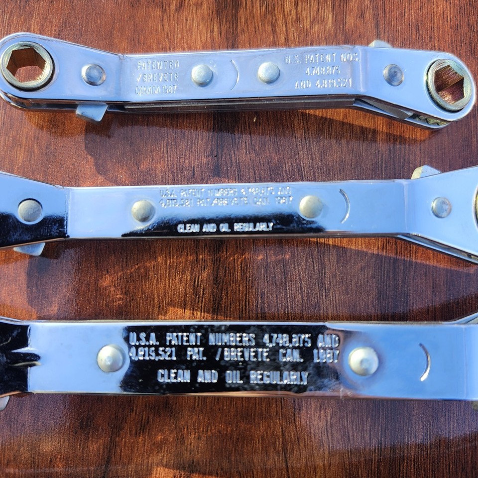 Vintage Craftsman USA 5Pc Metric Offset Double Box End Ratcheting ...