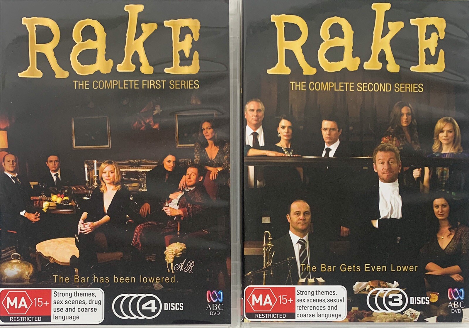 Rake: Season 1 & 2 Series 1-2 DVD Box set Region 4 Discs Like New Sent ...