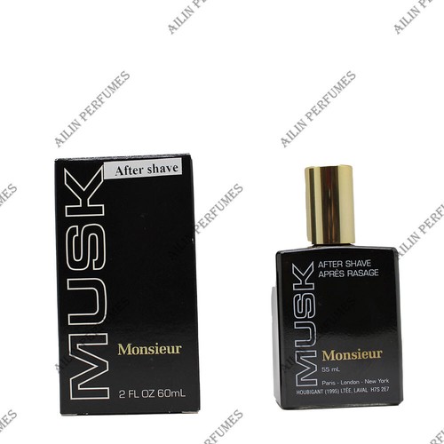 MUSK MONSIEUR by Houbigant 1.7 oz after shave liquid for men *vintage ...