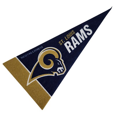 St Louis Rams NFL Football 4x9 Inch Mini Pennant Banner Flag Rico Tag ...