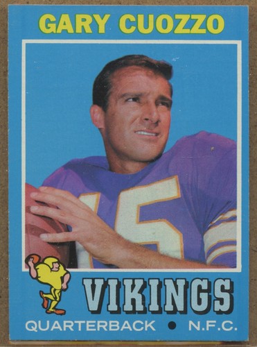 1971 Topps #18 Gary Cuozzo Minnesota Vikings | eBay
