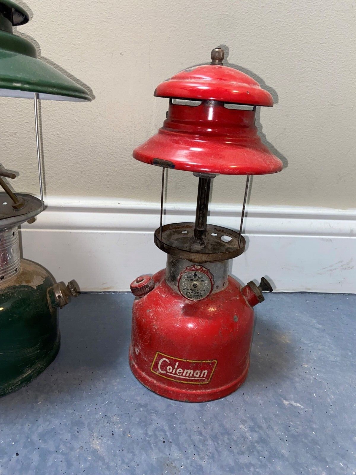 Vintage Coleman Lanterns, Models 220H, 220F, 228F Big Hat, 200A Cherry ...