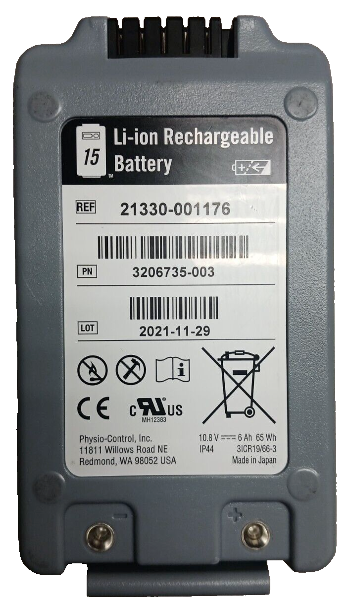 Physio Control Lifepak 15 Li-ion Battery 21330-001176 (2021) | eBay