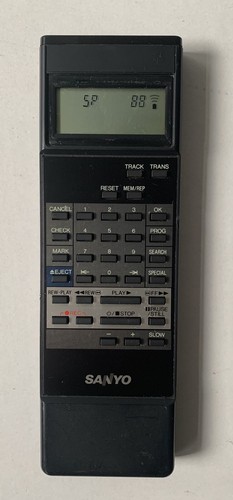 SANYO 940N VCR Remote Control With Display Retro Vintage 70s/80s ...
