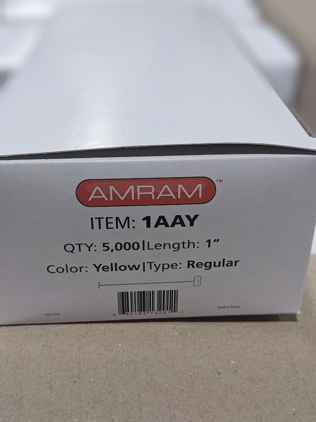 Amram Fasteners 1" 1AAY Yellow 5,000 | eBay