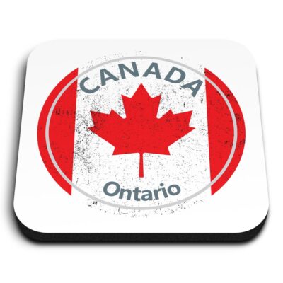 1x Square Fridge MDF Magnet Ontario Canada Flag Travel Holiday #59058 ...