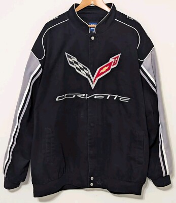 Embroidered Corvette Racing Jacket, JH Design, Size 4XL, Great ...