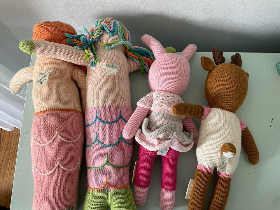 Cuddle And Kind Deer Bunny & Blabla Doll Mermaids Lot Of 4 Plush | eBay