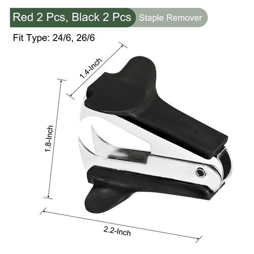 4 Pcs Staple Remover Mini Puller Steel Jaw for Office Home Desktop ...