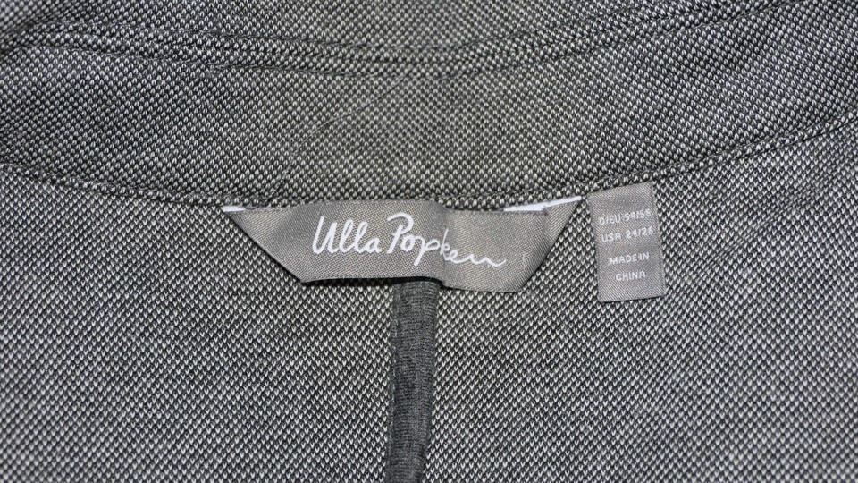 Ulla Poken Sweat Blazer Jacke schwarz/weiß Gr. 50/52 Top | eBay