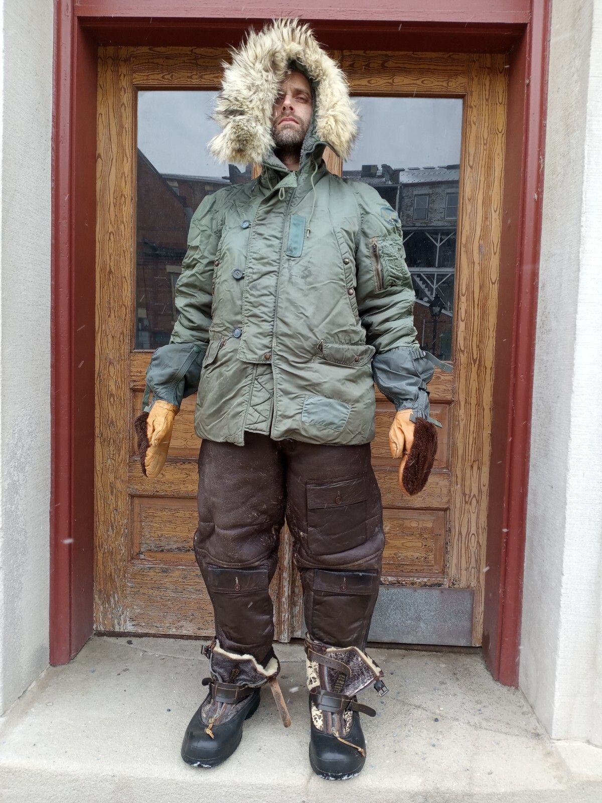 Vintage WW2 USAAF Army Air Forces Winter Coat Trouser… - Gem