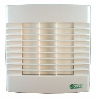 Bathroom Extractor Fan 4" 100mm - Timer & Automatic Shutters - Timed ...