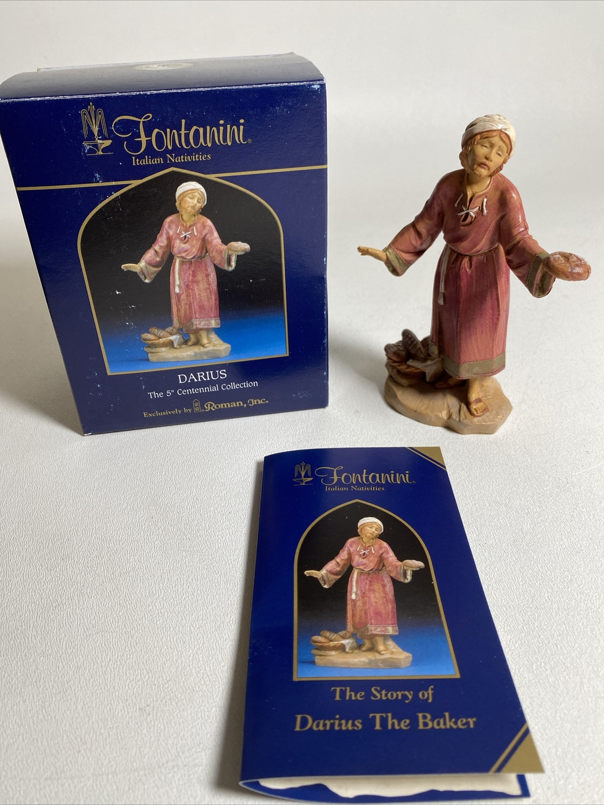 Darius the Baker Fontanini Centennial Collection 5 inch Figurine NIOB ...
