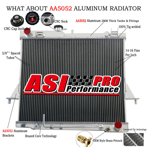 Alloy Radiator, For Holden Rodeo Ra 3.5L 3.0TD Colorado Rc;ISUZU D-MAX ...