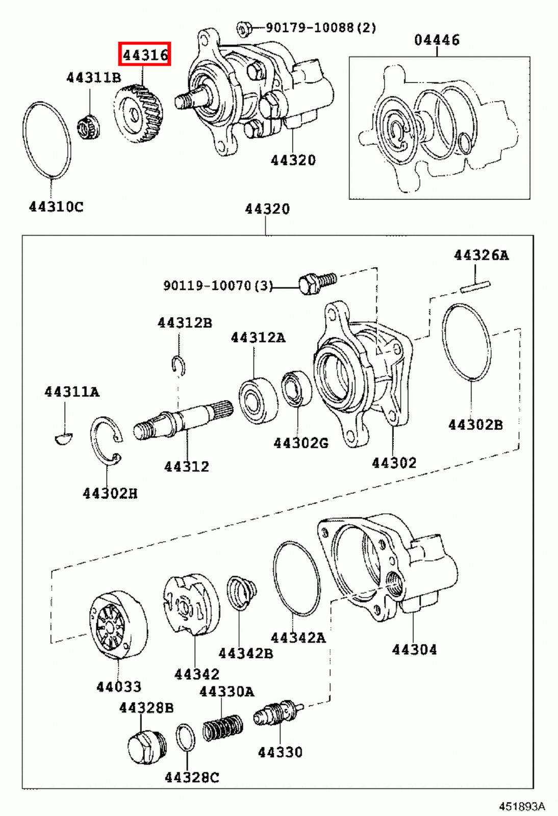 Genuine LandCruiser HZJ77 HZJ76 HZJ75 HZJ74 HZJ73 1HZ Power Steering ...