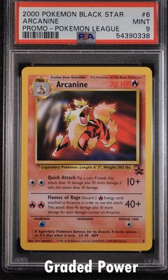 Promo Arcanine PSA 9 Black Star Promo #6 Pokemon | eBay