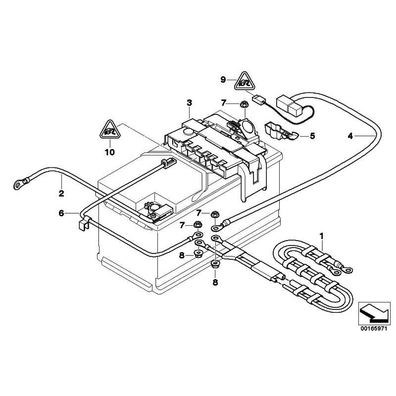 Original BMW 61146971370 - Stromverteiler mit Sicherung 1er 3er X1 X6 ...
