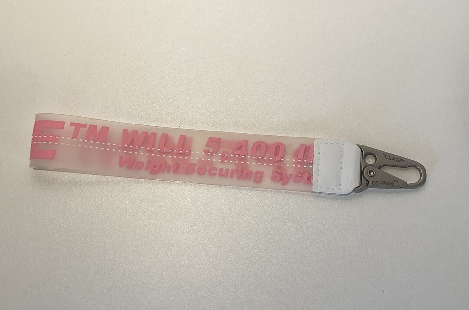 Off-White Inspired Industrial clear keychain lanyard With Clasp | eBay