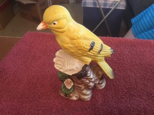 Ceramic Yellow Bird Figurine | eBay
