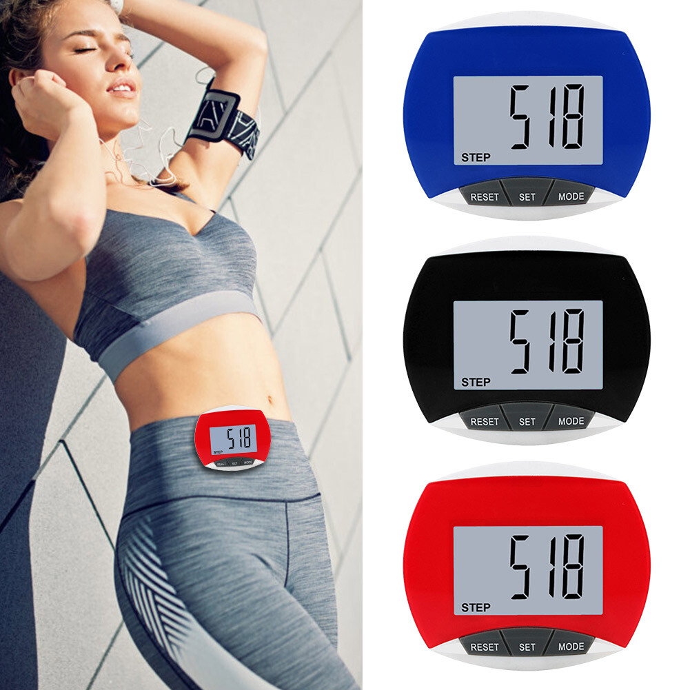 Portable Sport Pedometer Built-in Clip Movement Calories Counter 3D for ...