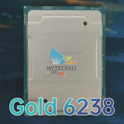 Intel Xeon Gold 6238 SRFPL 2.1GHz 22-Cores 140W LGA3647 CPU Processor ...
