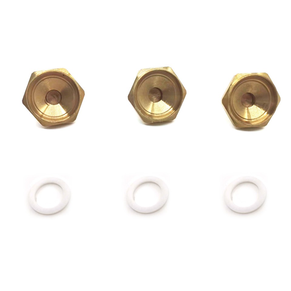 "Holley 94 Carburetor Power Valve Block Off Plug 1/2""-28 fine thread 3 ...