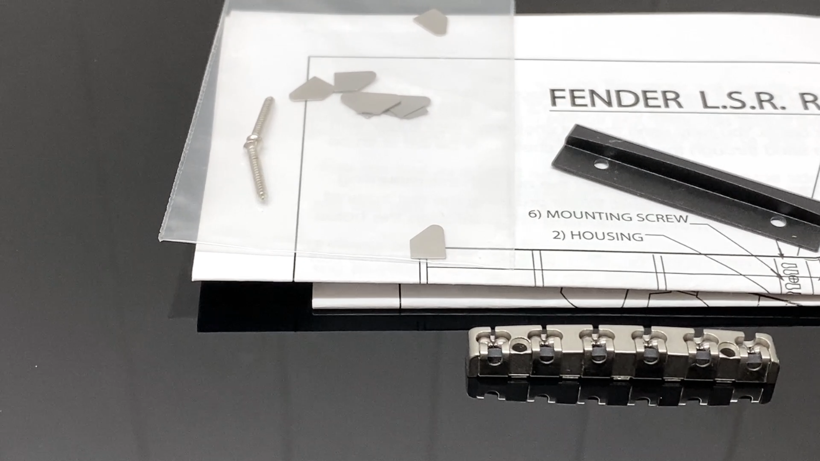 Genuine Fender LSR ROLLER NUT Assembly for Stratocaster Strat | eBay