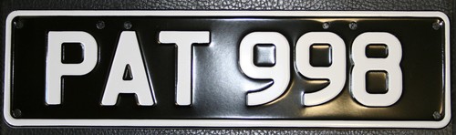 PAT 998 SLIMLINE NOVELTY NUMBER PLATE | eBay
