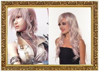 Lightning Light Pink Cosplay Wig Final Fantasy 150200 | eBay
