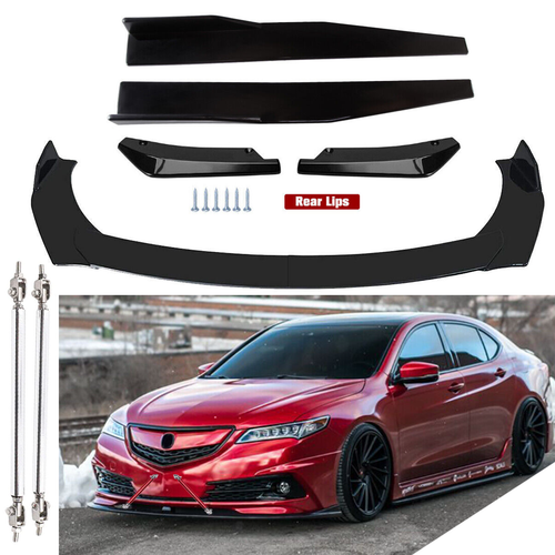For Acura TLX Front Bumper Lip Splitter Lower Spoiler Side Skirt Rear ...