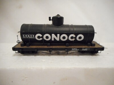 #33 Unbranded HOn3 Scale Conoco Single Dome Tank Car #5 | eBay