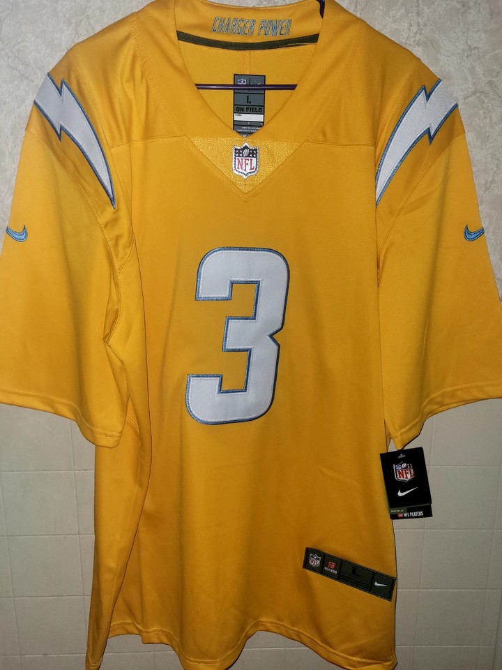 Derwin James Jr. Los Angeles Chargers Yellow Charger Power Nike Jersey ...