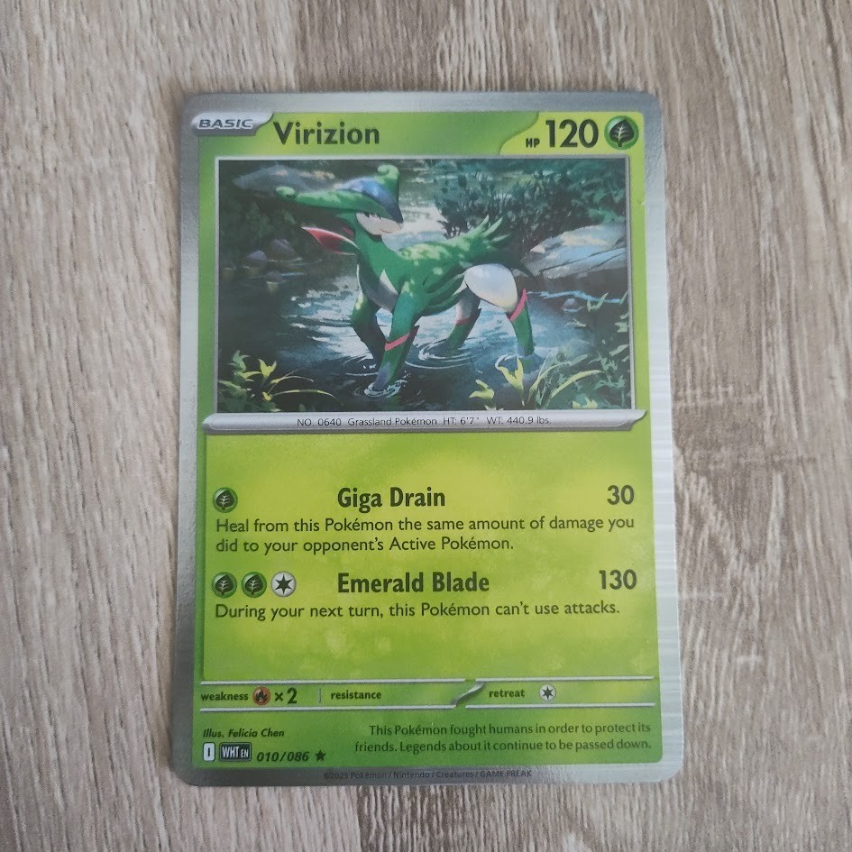 Pokemon Card Virizion 10/86 Giga Drain Emerald Blade | eBay