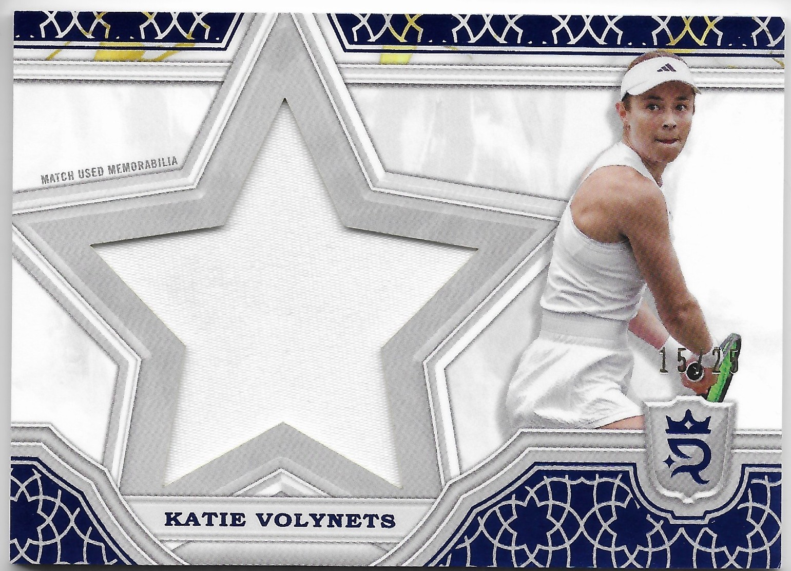 2024 Topps Royalty - Star Relics Katie Volynets #SRR-KV Blue /25 (MEM ...