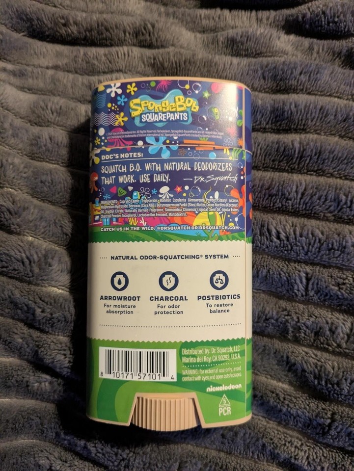 *USA Exclusive** Dr. Squatch Deodorant - Nautical Nonsense - Spongebob ...